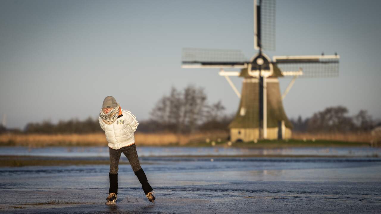 Bekijk hier of het ijs bij jou in de buurt dik genoeg is | Winterweer | NU.nl