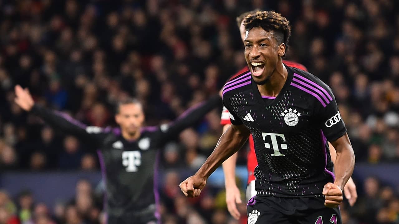 Coman schiet Manchester United naar plek vier in Champions League-groep ...
