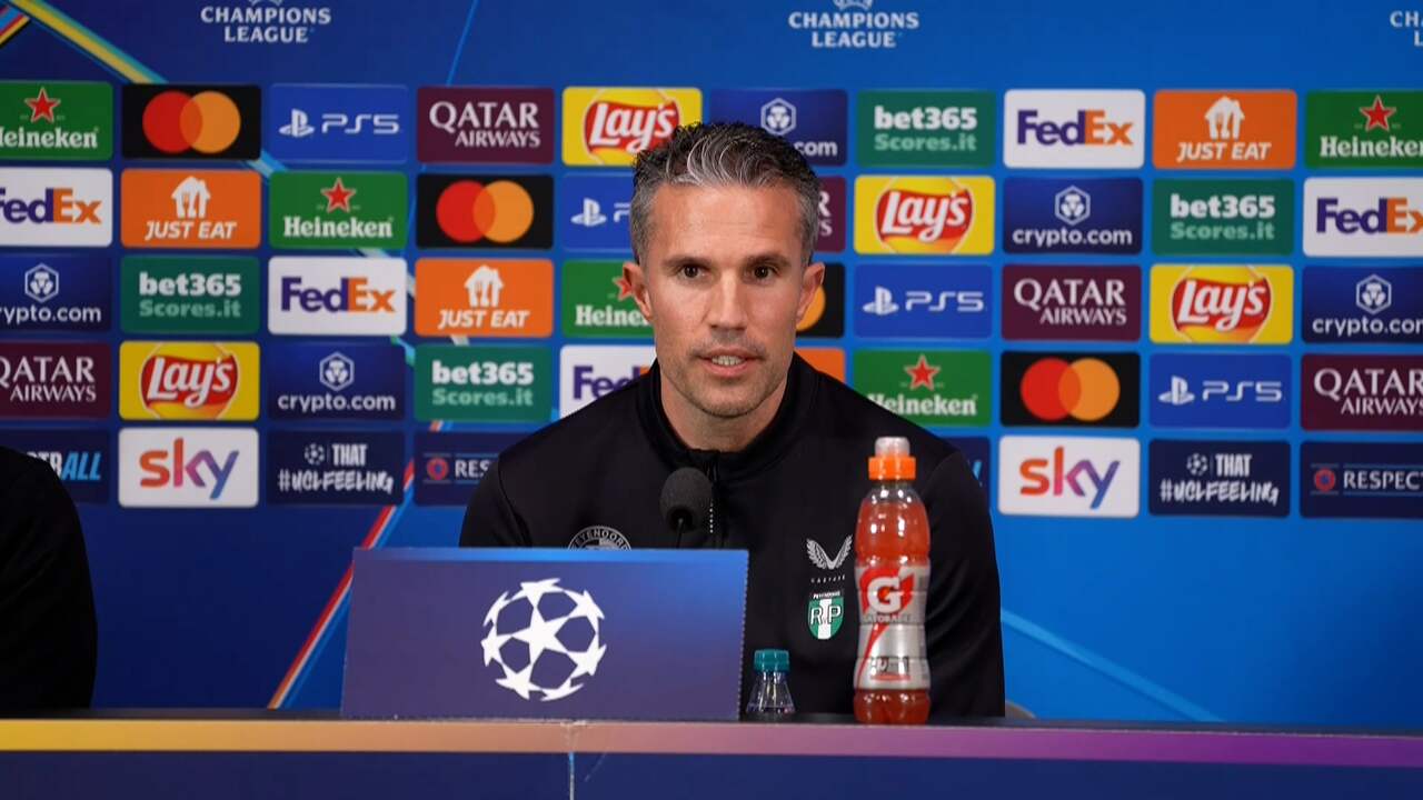 Feyenoord-coach Van Persie: 'We geloven dat we kunnen stunten' | NU.nl