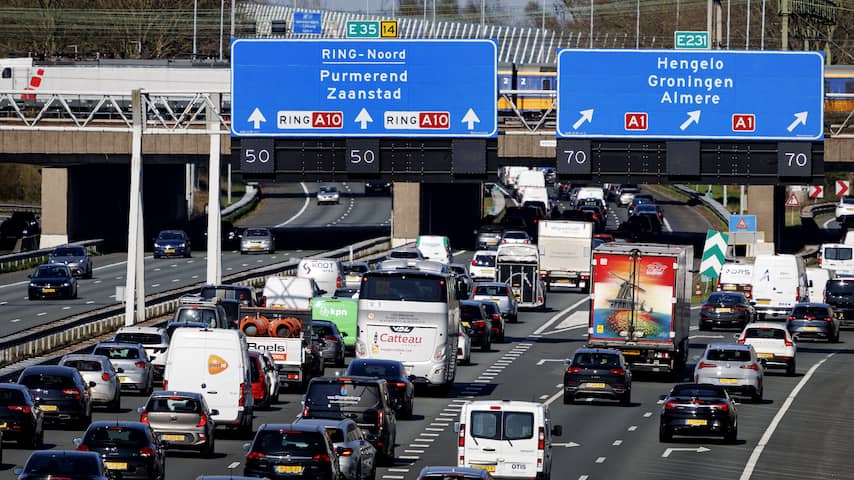 Stevige avondspits, vooral rond Amsterdam: 'Wennen aan werkzaamheden' | Binnenland | NU.nl