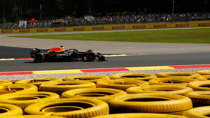 Verstappen noteert tweede tijd in enige training voor Grand Prix van België | Formule 1 | NU.nl