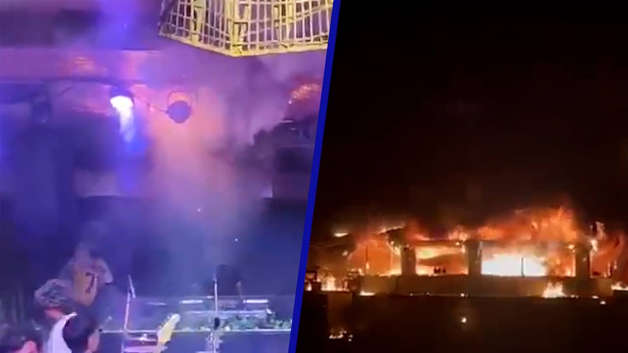 Clubganger filmt hoe fatale brand zich verspreidt in Indiase club | NU.nl