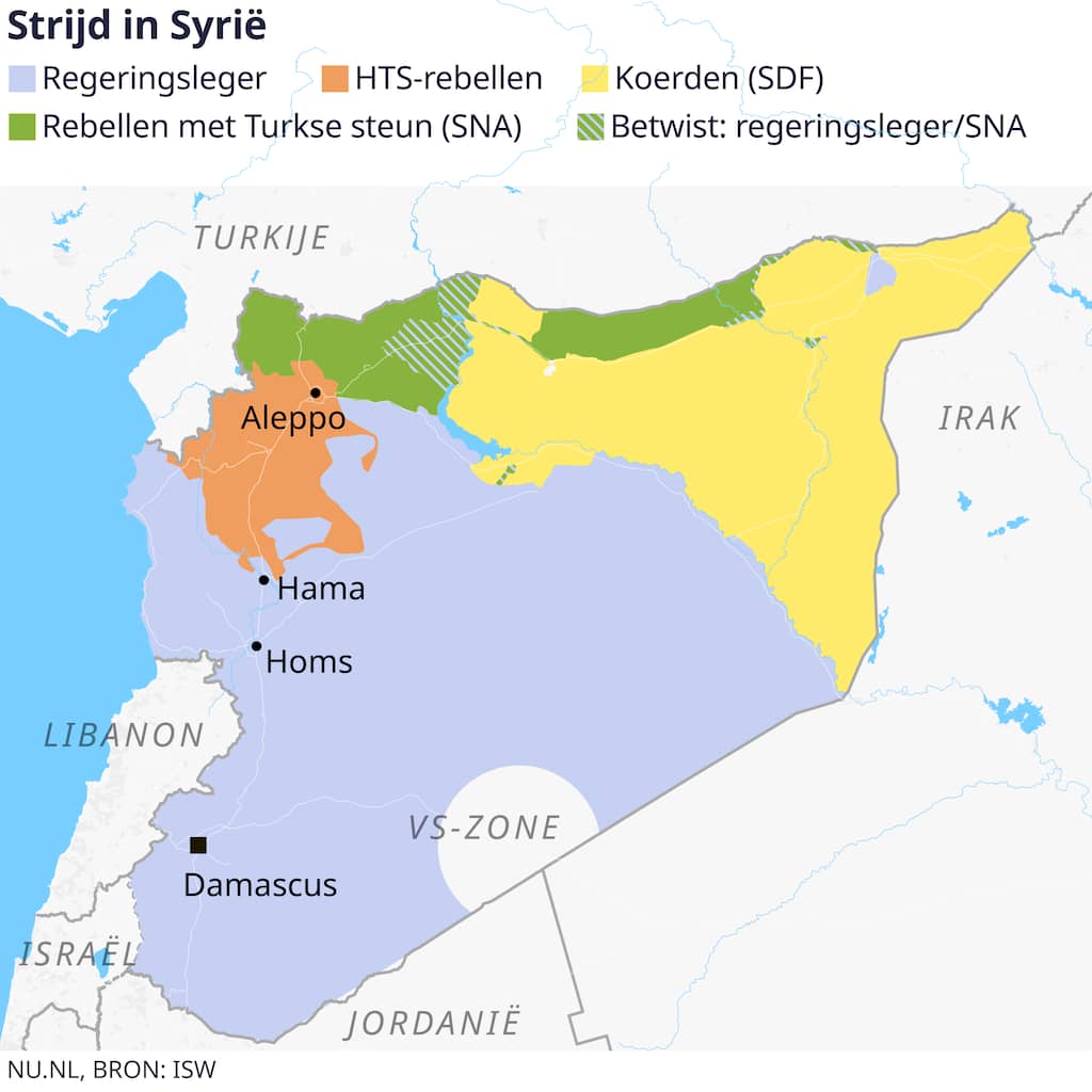Ook grensovergangen Syrië met Jordanië veroverd door oprukkende ...