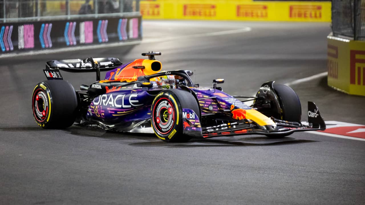 Verstappen klokt diep in de nacht zesde tijd in tweede training Las Vegas | Formule 1 | NU.nl
