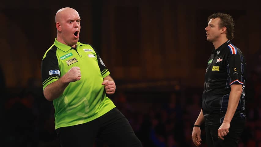 Van Gerwen heeft geen kind aan Veenstra in Nederlands onderonsje op WK ...