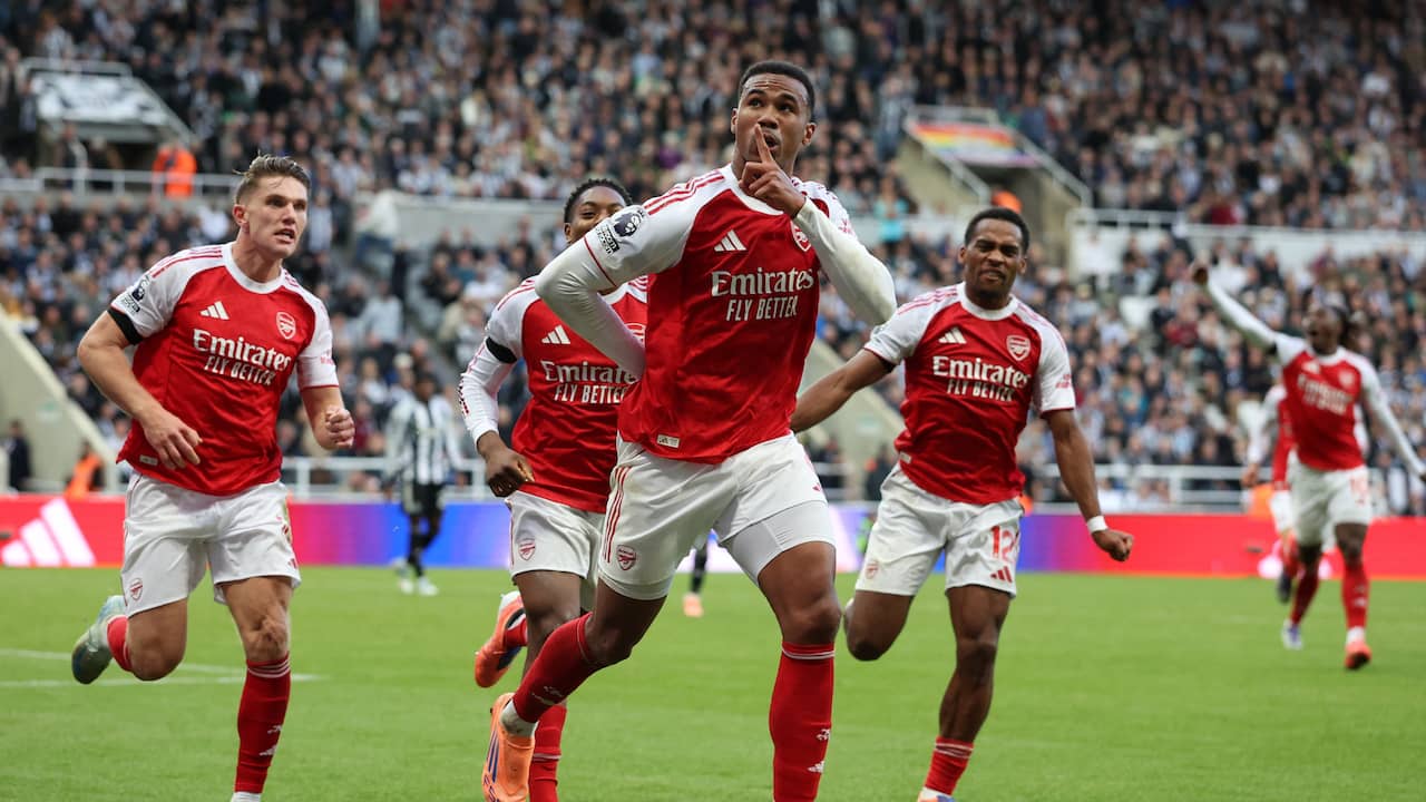 Arsenal verslaat Newcastle door zeer late goal van cornerspecialist Gabriel | Voetbal | NU.nl