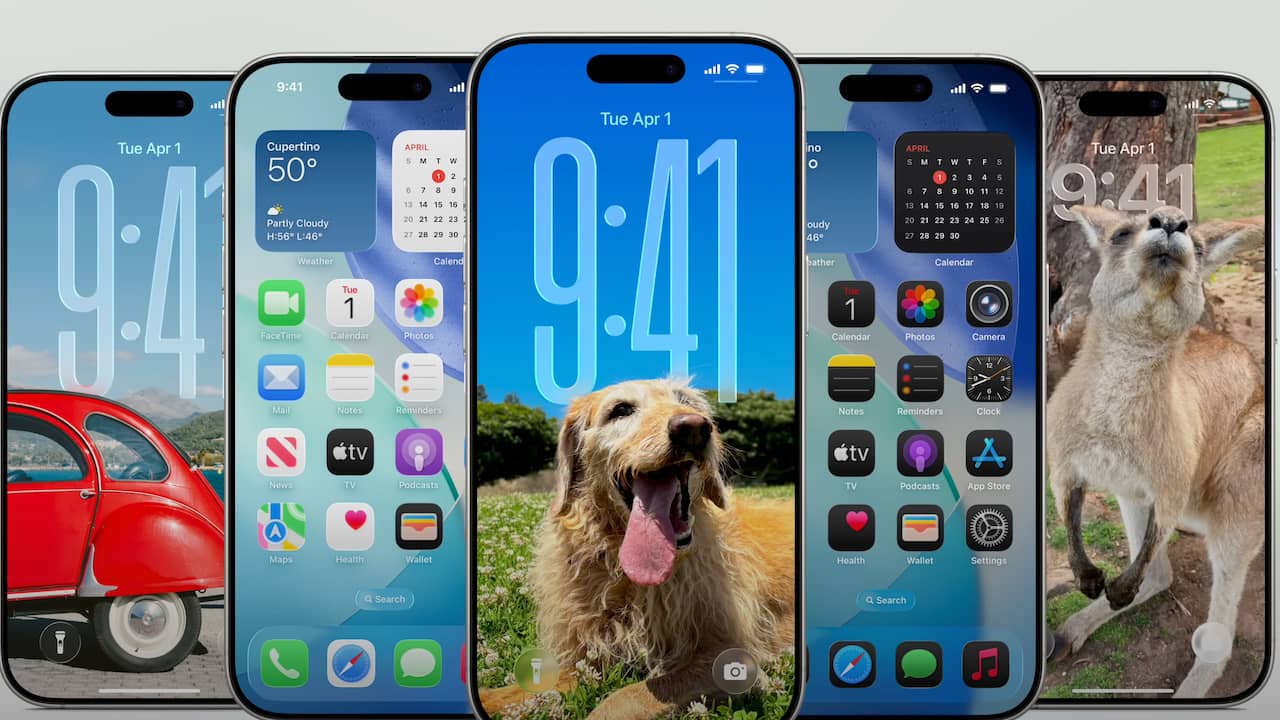 Apple springt van iOS 18 naar iOS 26 en komt met nieuw 'glazen' ontwerp ...