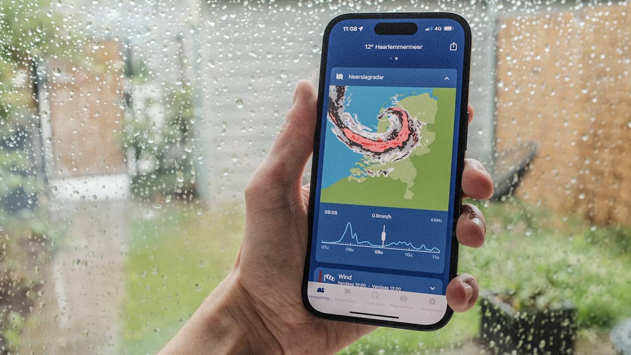 Volg de storm terwijl hij over Nederland trekt met deze vier apps ...