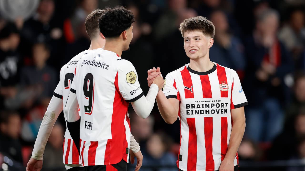 Kampioen PSV walst na rust over PEC heen en blijft op recordkoers ...