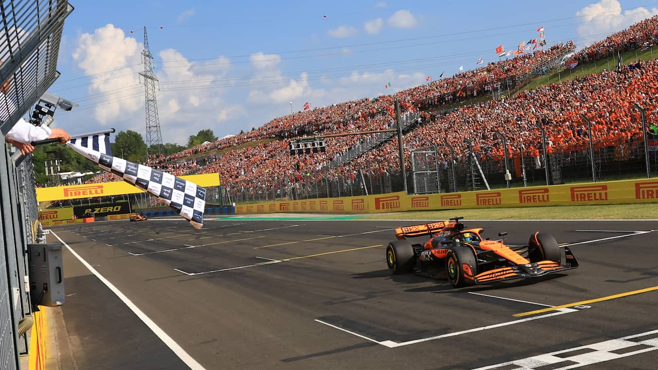 Samenvatting: Piastri wint chaotische Grand Prix van Hongarije, Verstappen vijfde | NU.nl
