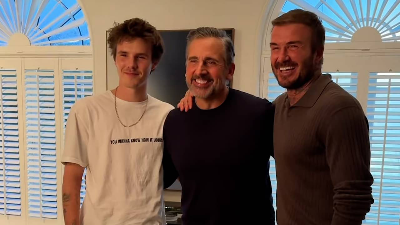 David Beckham wordt een fanboy zodra hij Steven Carell ziet | NU.nl