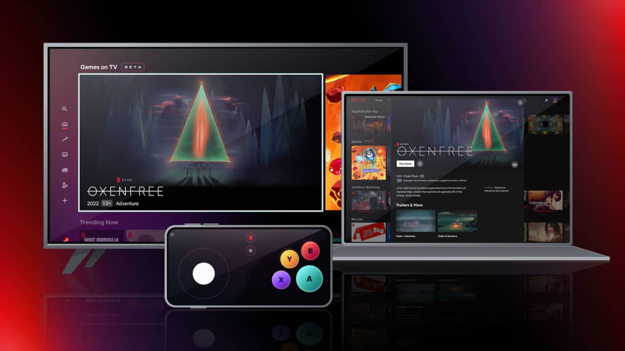 Netflix biedt games aan voor televisie, met smartphone als joystick ...