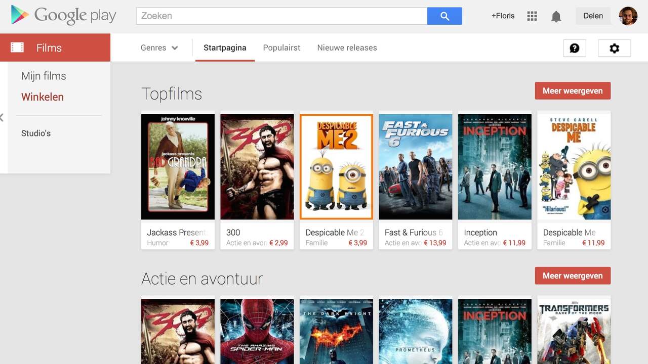 Films op Google Play in Nederland beschikbaar | Tech | NU.nl