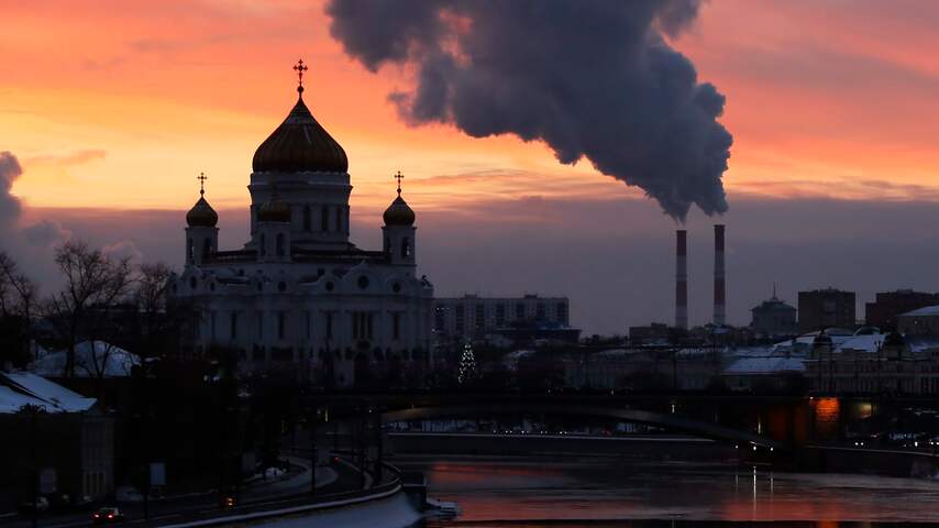 Deel inwoners Moskou blijft binnen door schadelijk gas | Algemeen | NU.nl