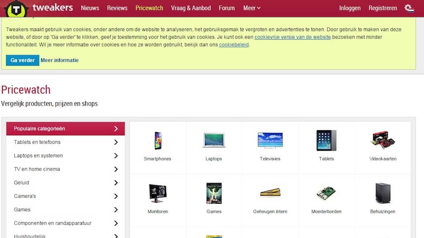 Tweakers Pricewatch opnieuw website van het jaar | Tech | NU.nl