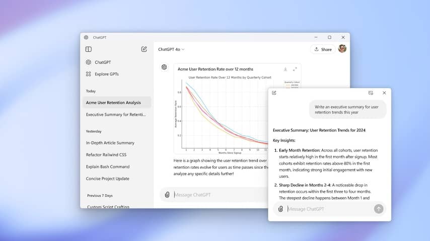 OpenAI maakt ChatGPT-app voor Windows beschikbaar voor gratis ...