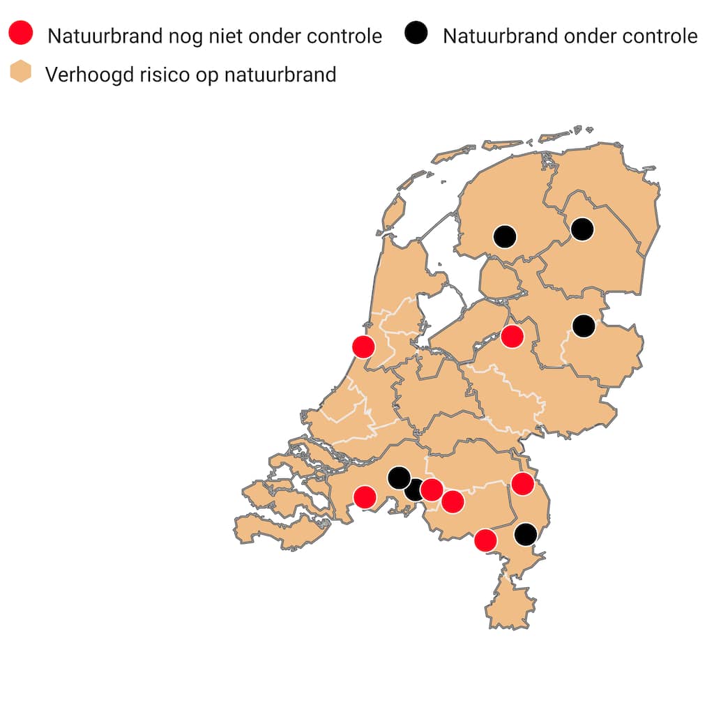 Live natuurbranden | Helikopters helpen in 't Harde, blussen duurt nog ...
