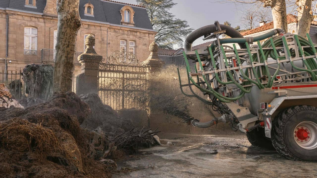 Franse boeren gaan de barricades op om slachtbeleid: mestregen op ...