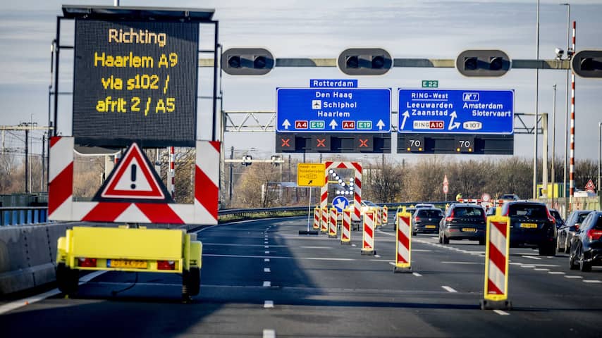 Komend jaar veel verkeershinder rond Amsterdam door werkzaamheden | Binnenland | NU.nl