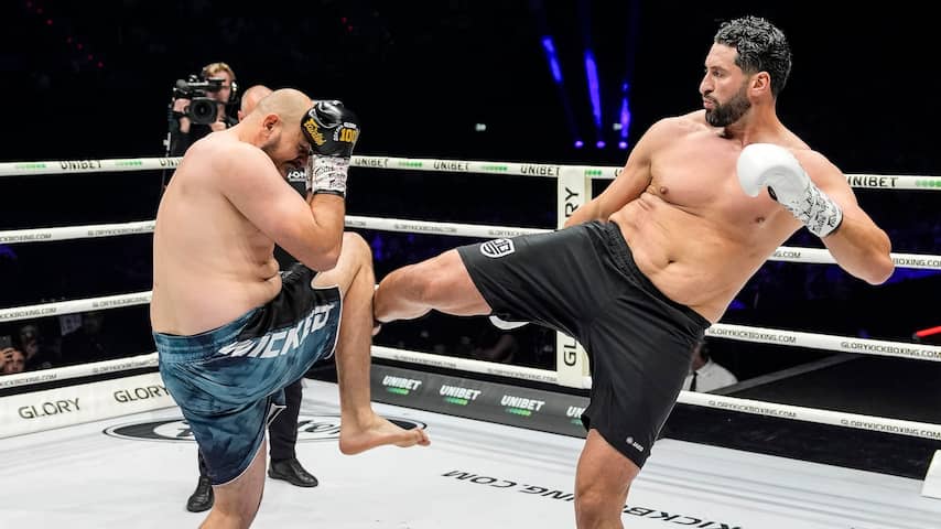 Ben Saddik verrassend snel klaar bij GLORY 100 door snee in scheenbeen ...