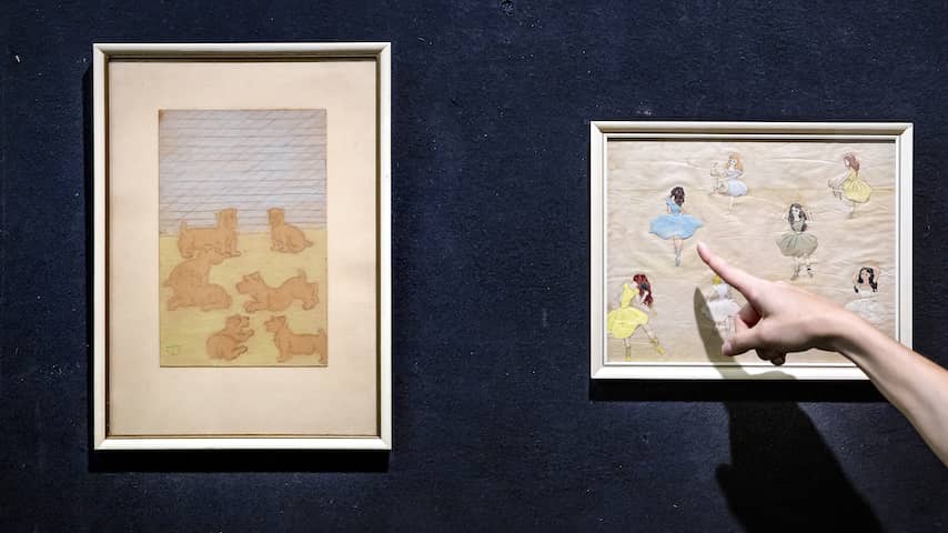 Tekeningen van jonge prinses Beatrix geveild voor bijna 3.000 euro ...