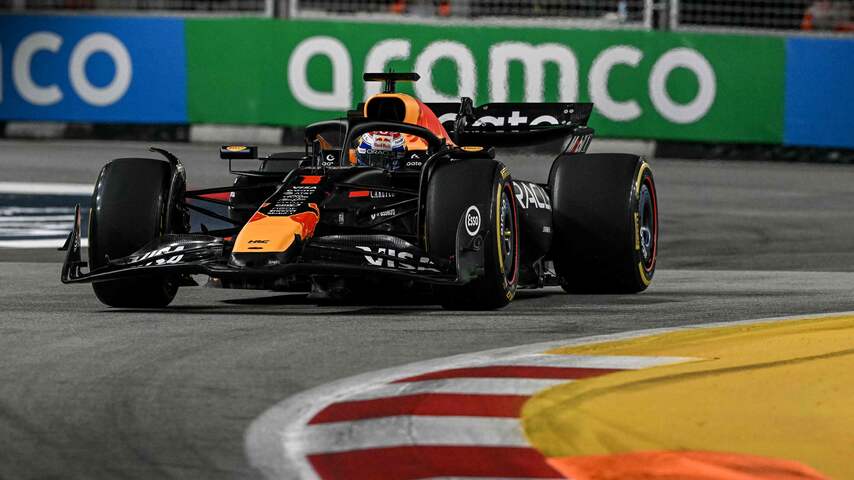 Verstappen klokt derde tijd in hectische tweede vrije training GP Singapore | Formule 1 | NU.nl