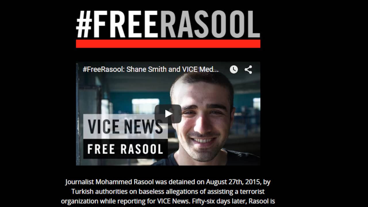 Vice-journalist Mohammed Rasool vrijgelaten in Turkije | Buitenland | NU.nl