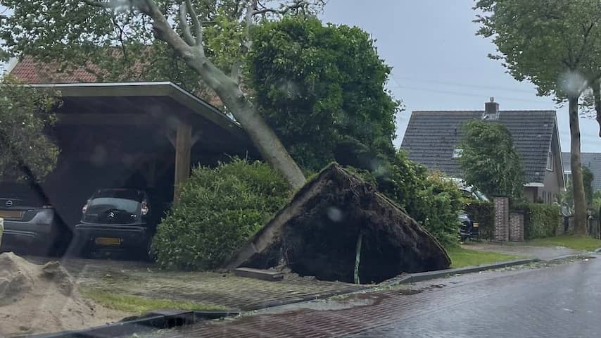Storm Poly raast over Nederland en laat een flinke ravage achter ...