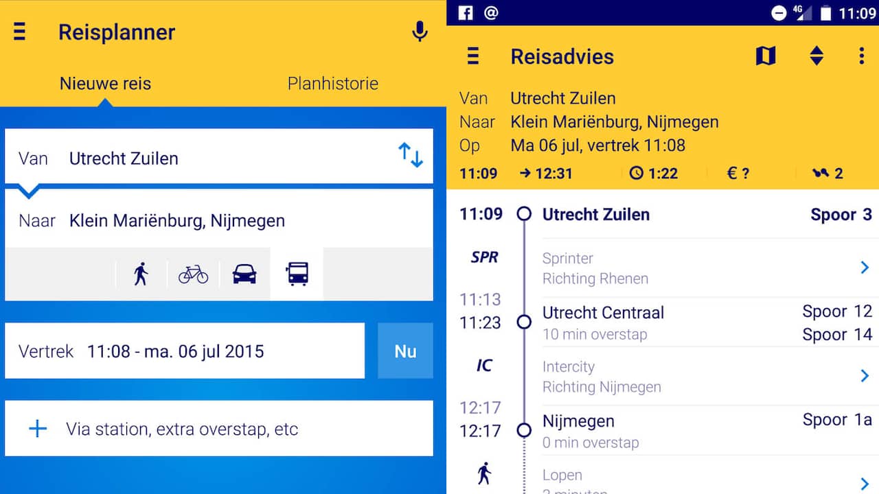 NS Reisplanner voegt meerdere ov-reisopties toe | Tech | NU.nl