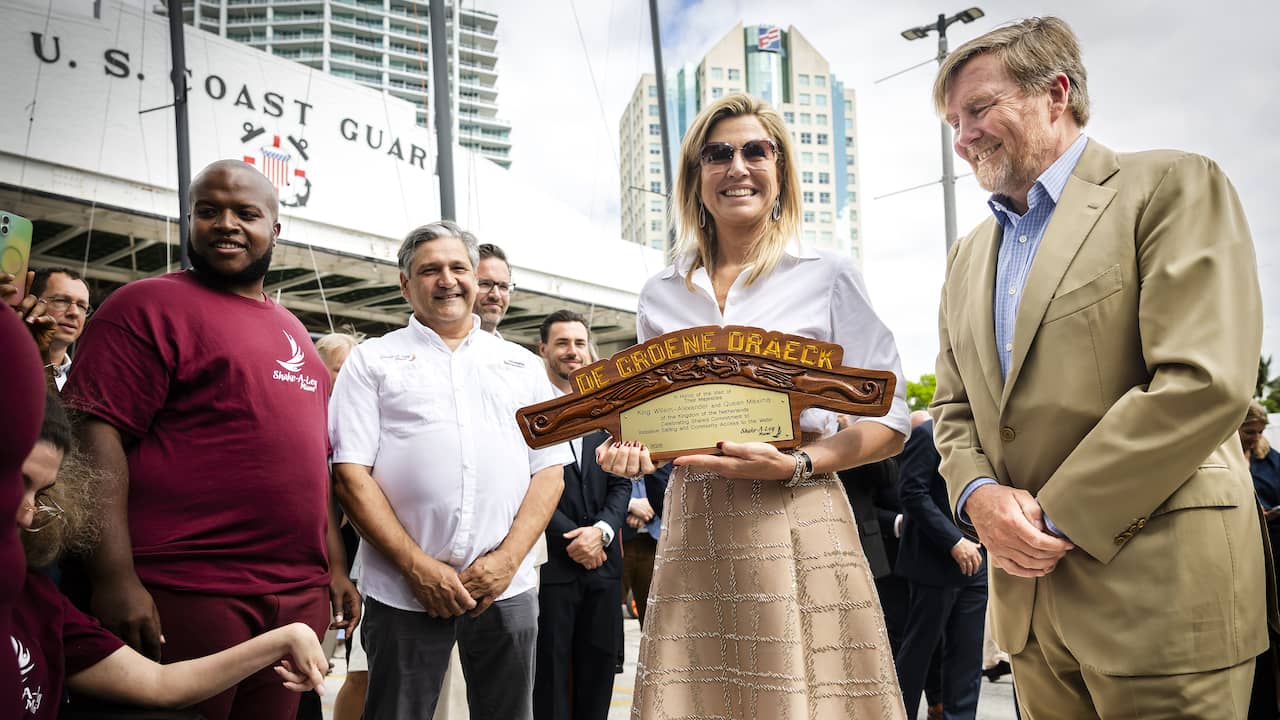Willem-Alexander en Máxima verrast met bijzonder cadeau in Miami | NU.nl