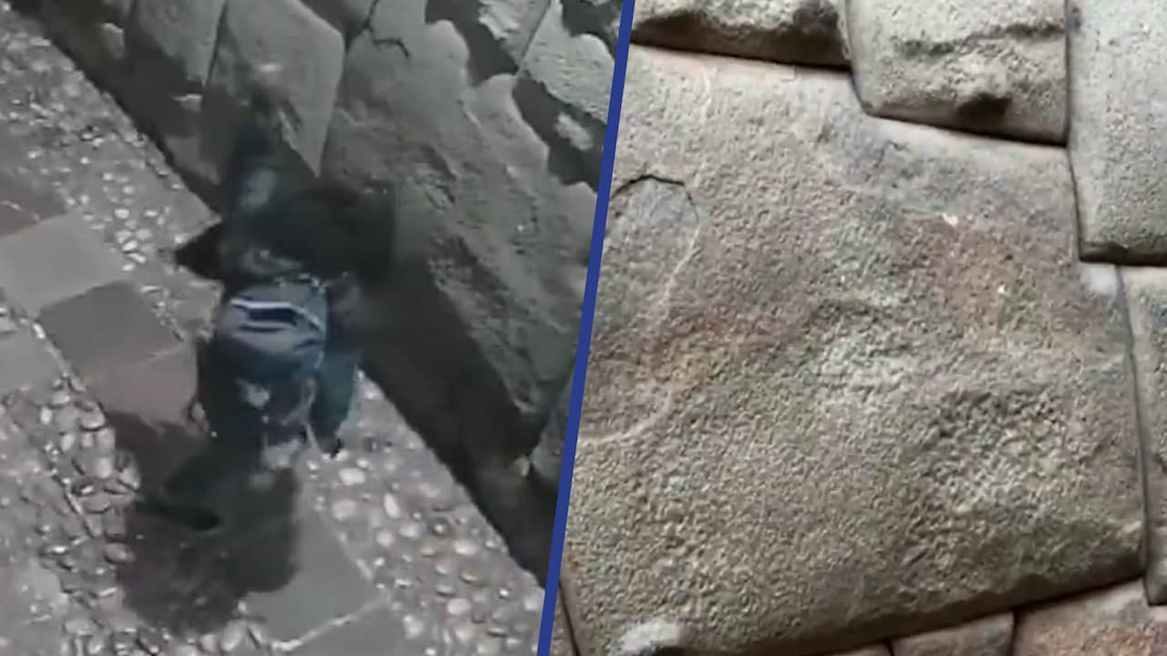 Peruaan beschadigt beroemde Inca-steen met hamer | NU.nl
