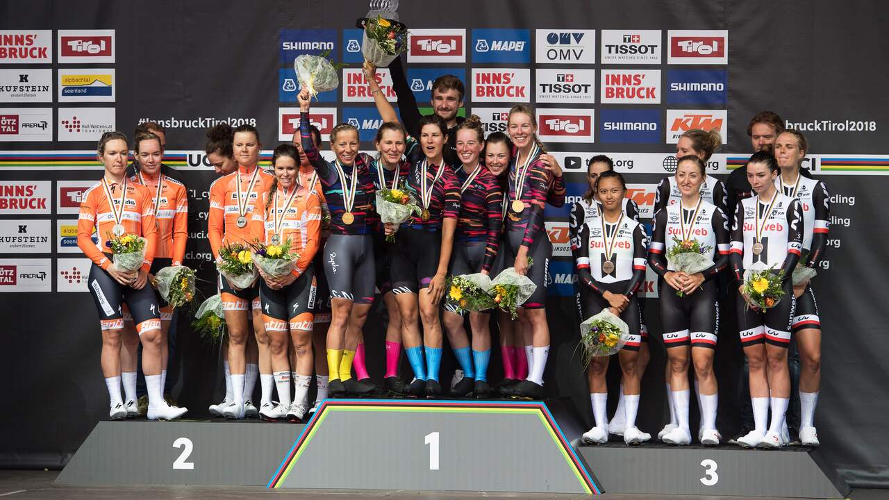 Vrouwen Sunweb verliezen wereldtitel ploegentijdrit aan Canyon ...