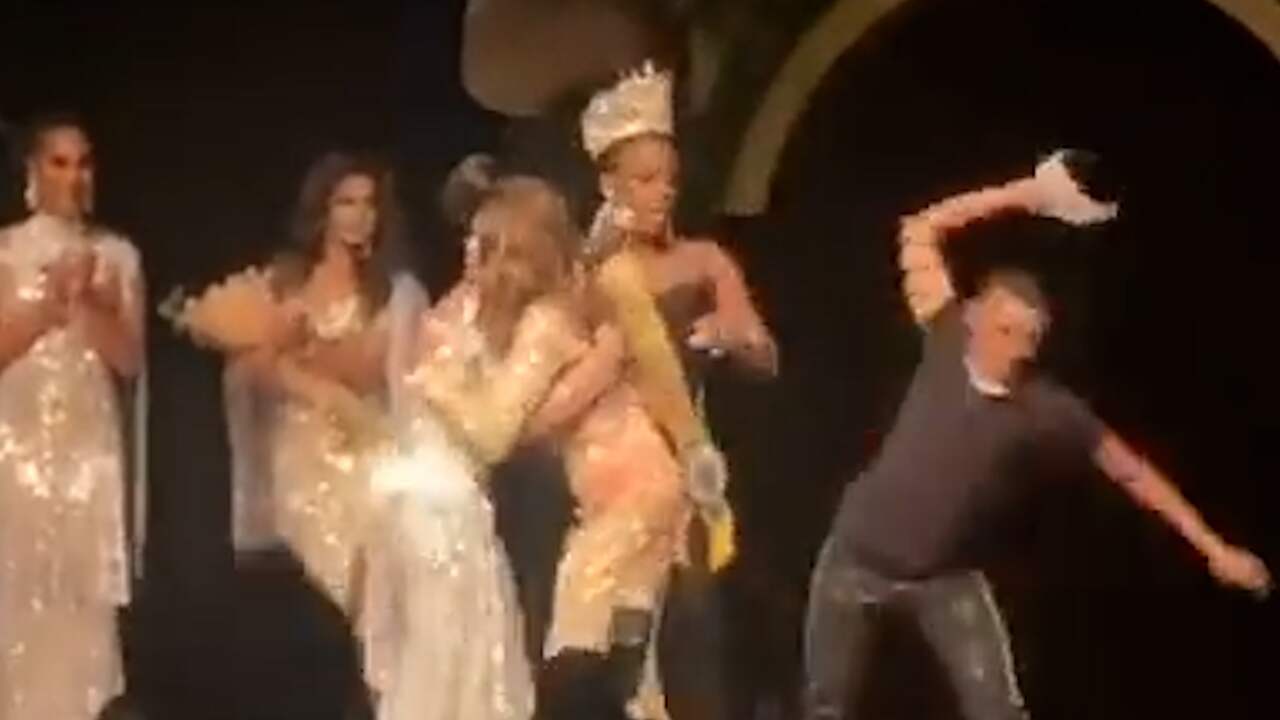 Braziliaan gooit tiara stuk van winnares schoonheidswedstrijd | NU.nl