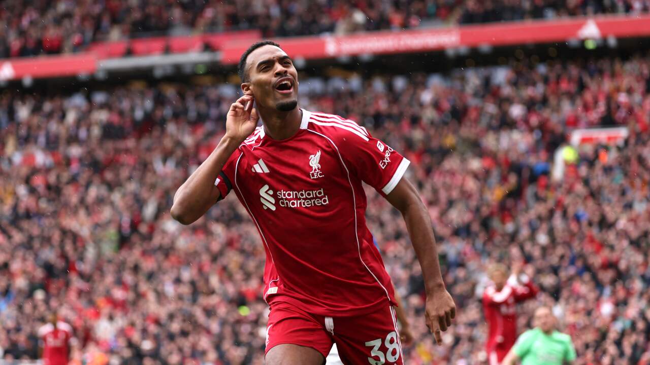 Uitblinker Gravenberch leidt Liverpool met goal en assist naar zege op ...
