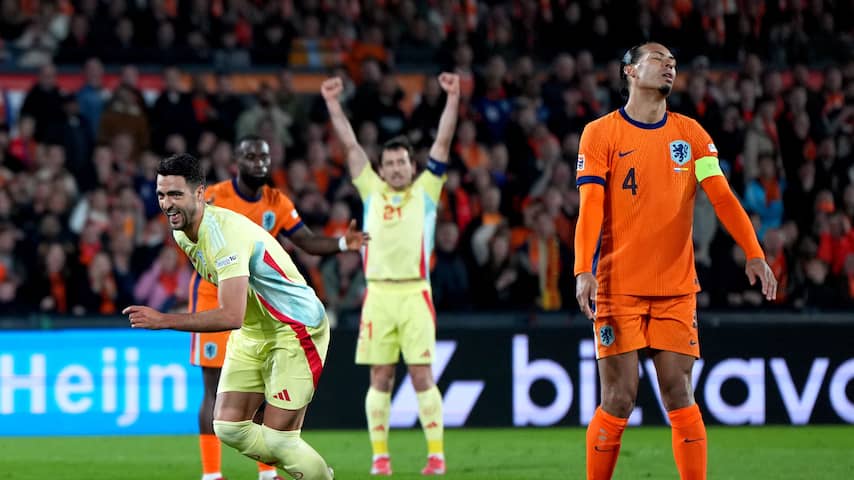 Oranje geeft in slotfase zege uit handen in kwartfinale tegen Spanje | Voetbal | NU.nl