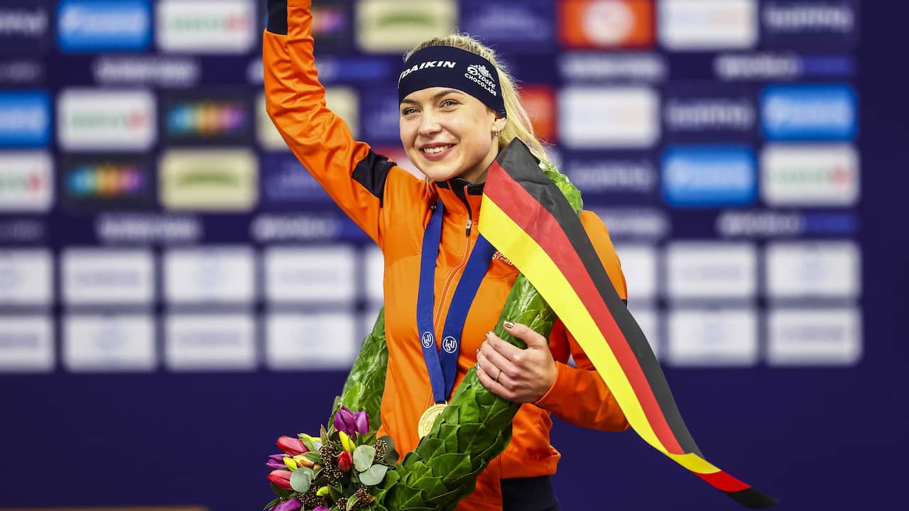Joy Beune geniet op eigen wijze van wereldtitel: 'Moet van Kjeld vaker ...