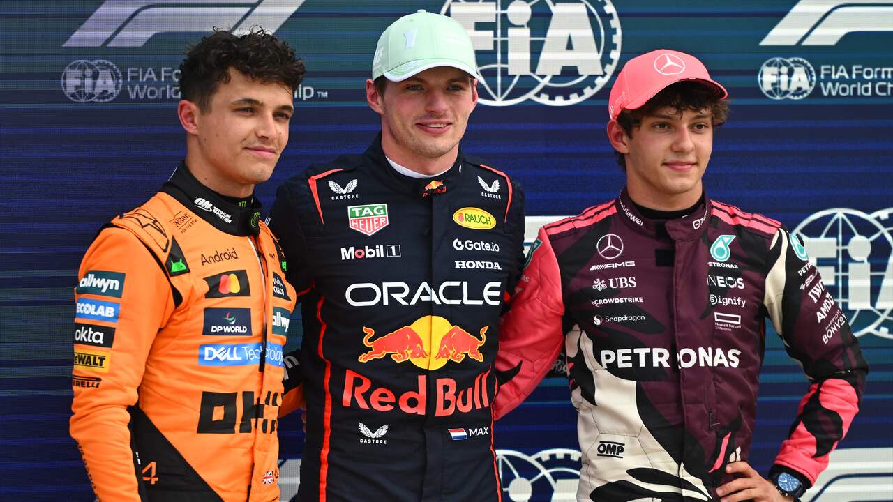 Bekijk de startopstelling voor de Grand Prix van Miami met Verstappen op pole | Formule 1 | NU.nl