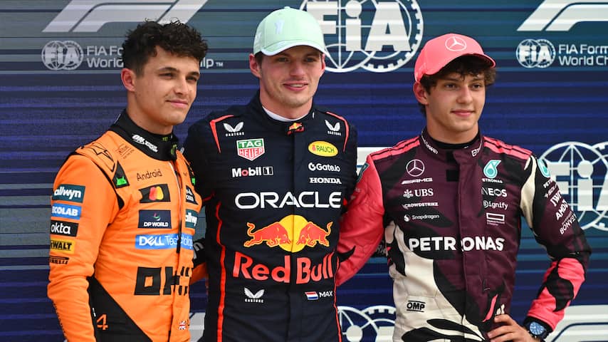 Bekijk de startopstelling voor de Grand Prix van Miami met Verstappen op pole | Formule 1 | NU.nl