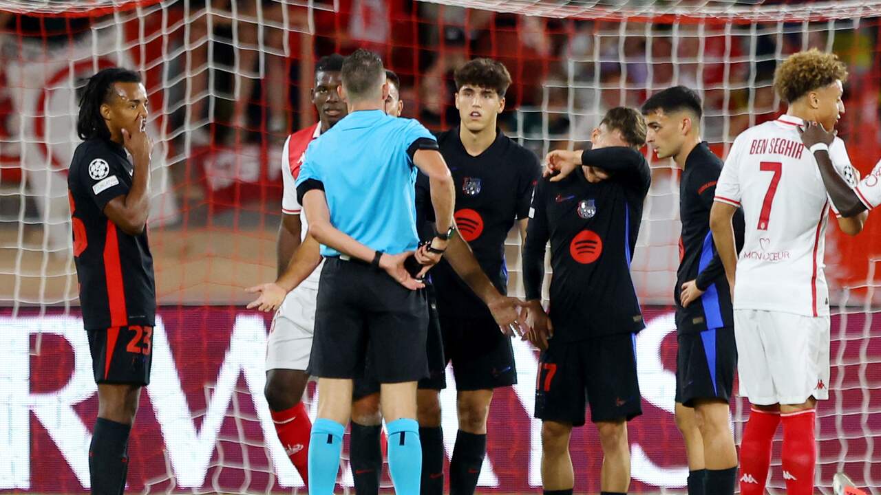 Samenvatting: Barcelona onderuit in Monaco na vroege rode kaart (2-1) | NU.nl