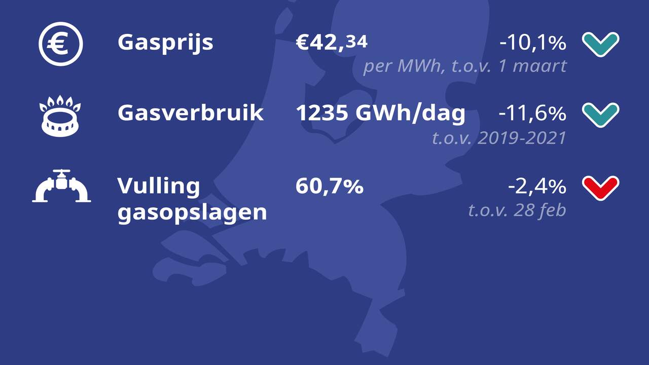 Energie-update: Koud begin maart zorgt voor hoogste gasverbruik sinds januari | Economie | NU.nl