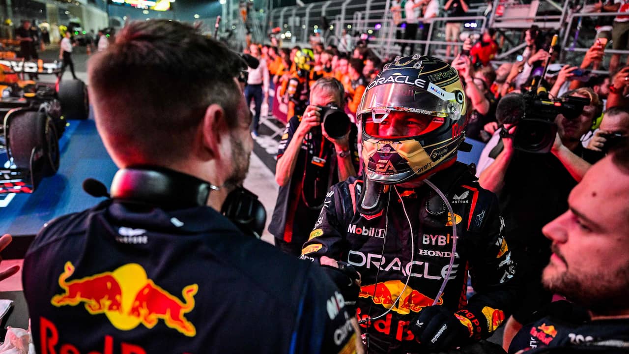 Samenvatting: Verstappen wint met wereldtitel op zak ook snikhete GP Qatar | NU.nl