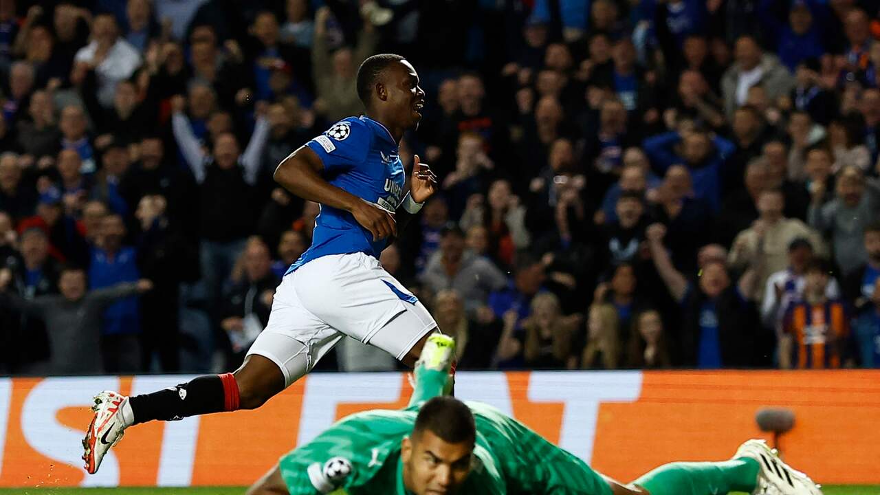 Rangers weer op voorsprong tegen PSV door goal Matondo | NU.nl
