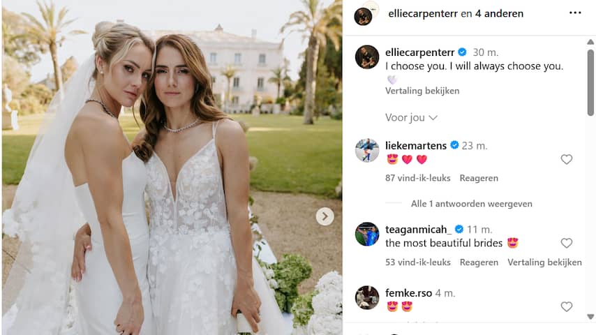 Voetbalster Daniëlle van de Donk getrouwd met ploeggenote Ellie ...