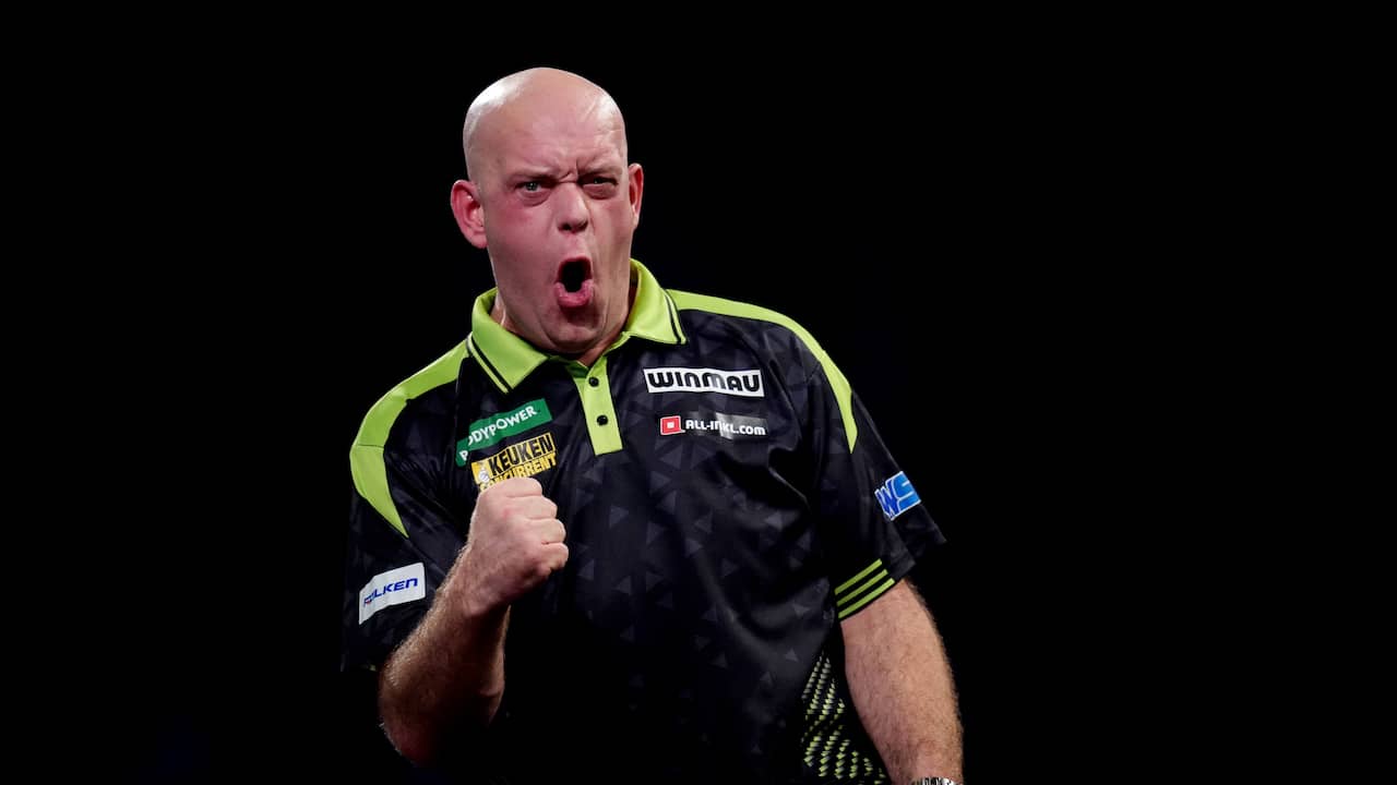 Van Gerwen wacht flinke klus: volgende opponent gooit hoogste moyenne ...
