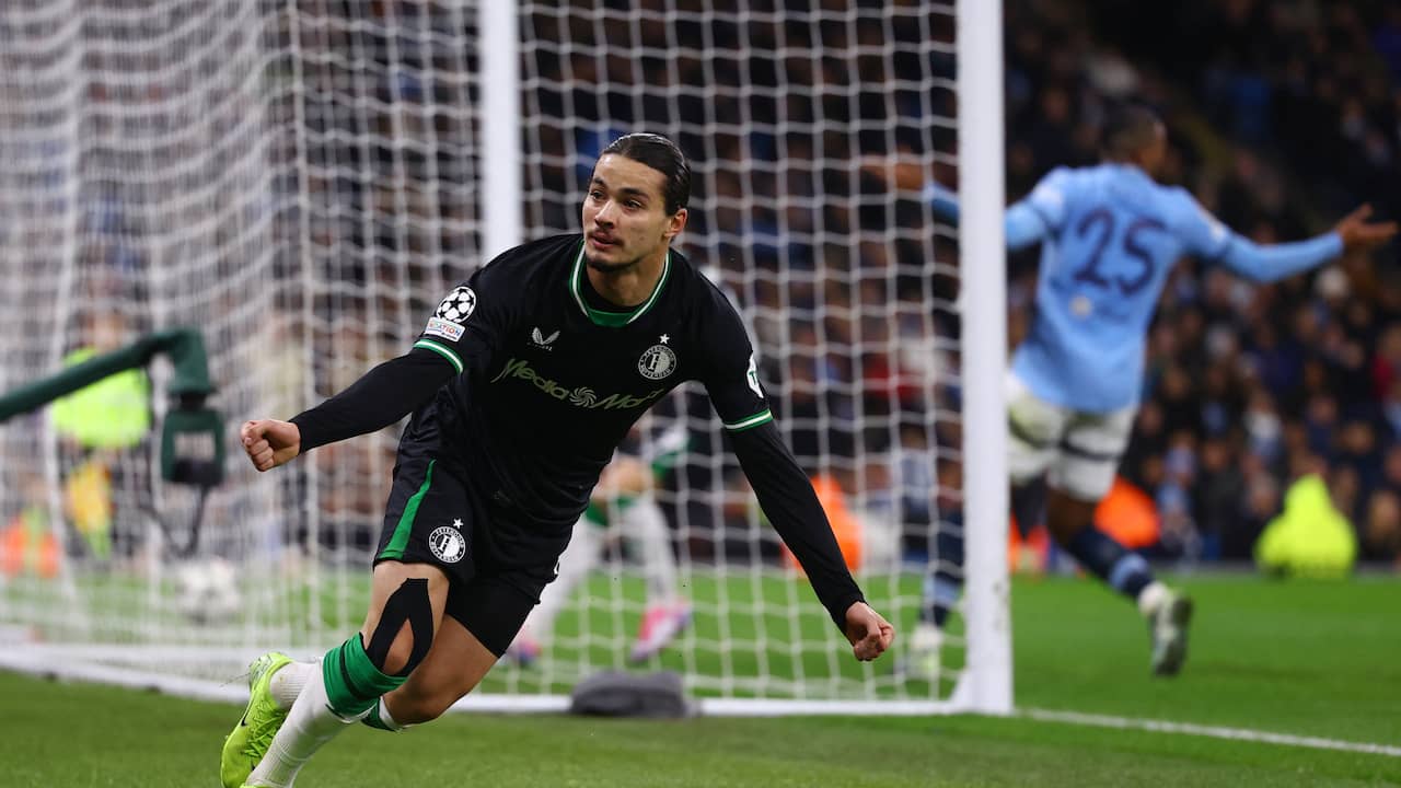 Hadj Moussa brengt Feyenoord terug in de wedstrijd met knappe goal | NU.nl