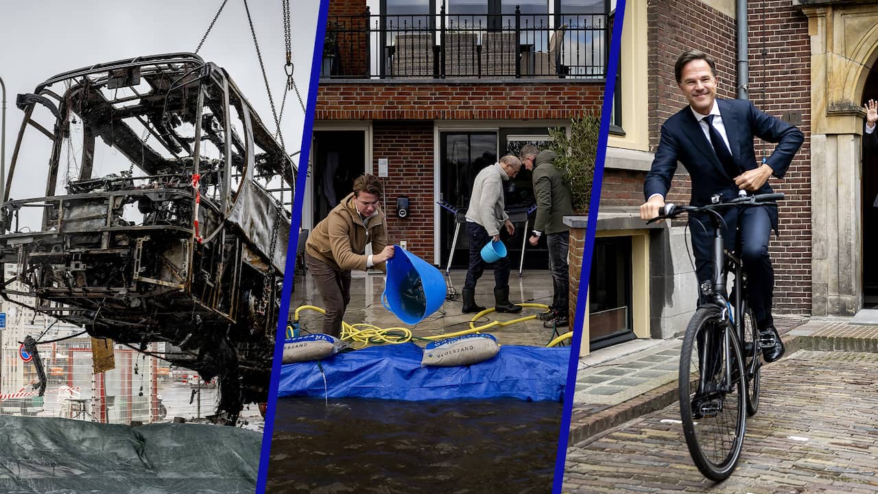 Dit was 2024 in 24 foto's: afscheid Rutte, extreem veel regen en rellen ...