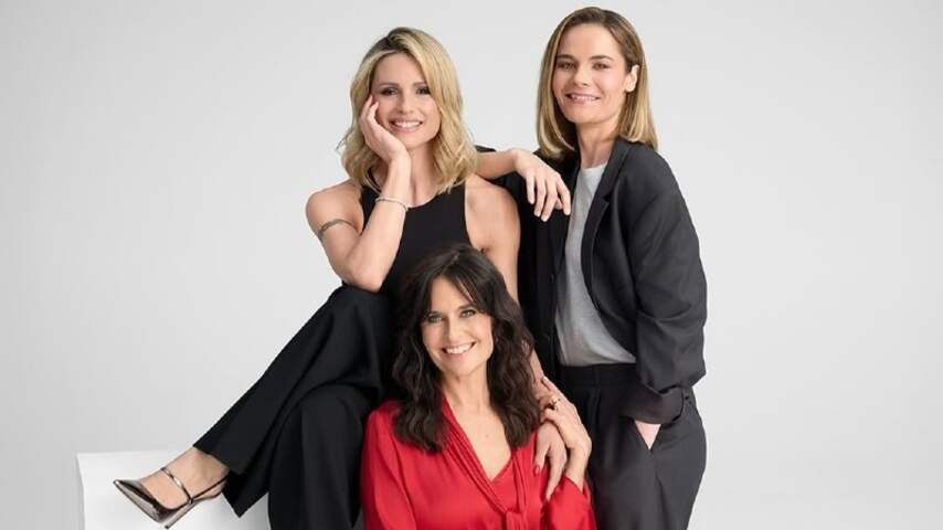 Hazel Brugger, Michelle Hunziker en Sandra Studer presenteren ...