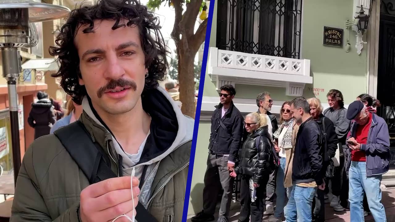 Turken staan in de rij om te stemmen op opgepakte burgemeester | NU.nl