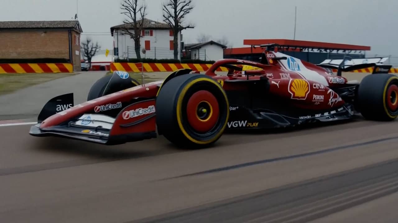 Ferrari laat tijdens test in Italië voor het eerst nieuwe Formule 1 ...