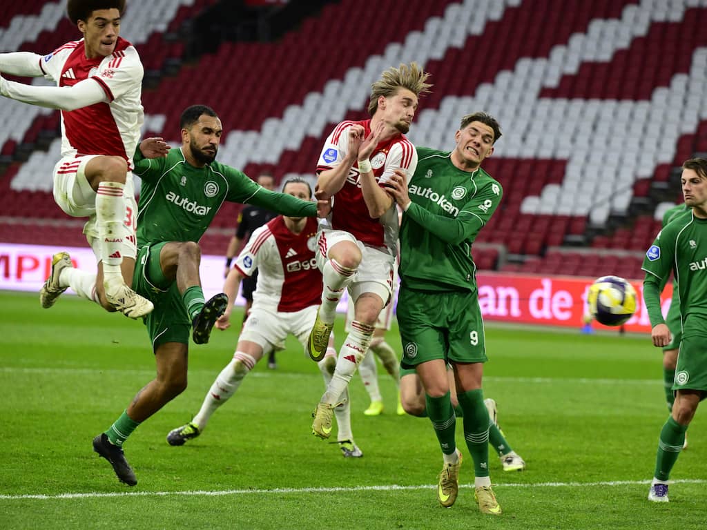 Ajax verslaat FC Groningen in lege ArenA in restant van gestaakt duel ...